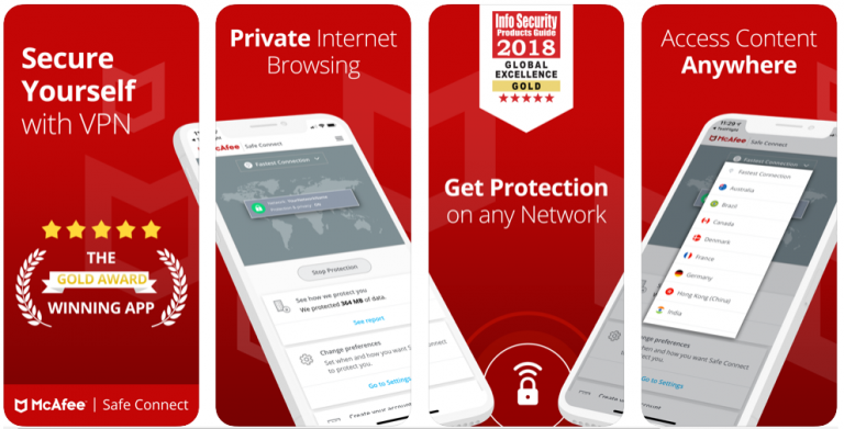 McAfee Safe Connect测评 速度快、但隐私安全性极低，无法在中国使用 – Ganbey